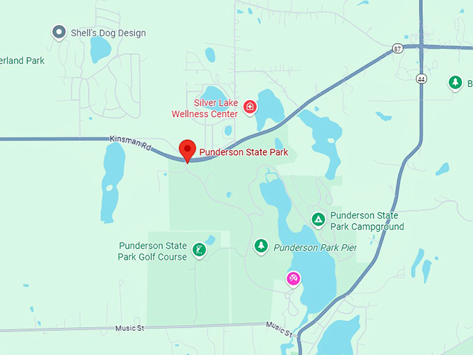 16. punderson state park map