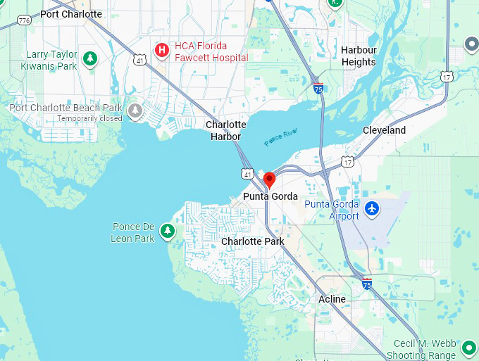 16. punta gorda map