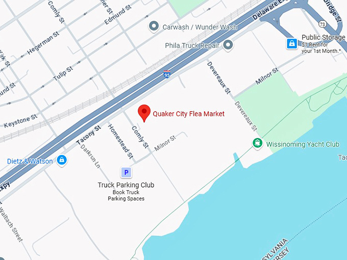 16. quaker city flea market map