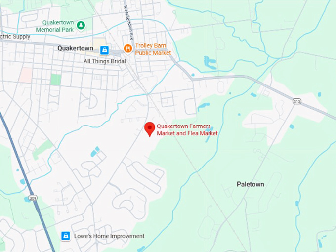 16. quakertown farmers market map