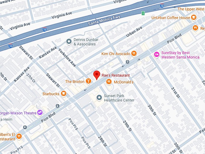 16. rae's restaurant map