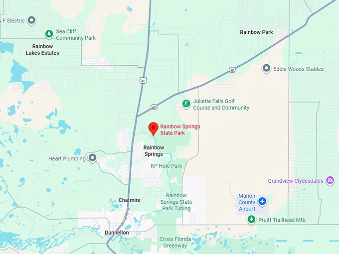 16. rainbow springs state park map