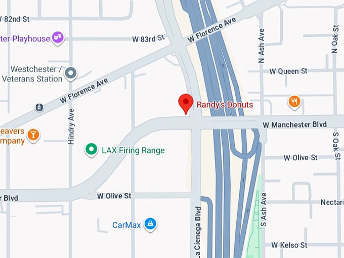 16. randy's donuts map