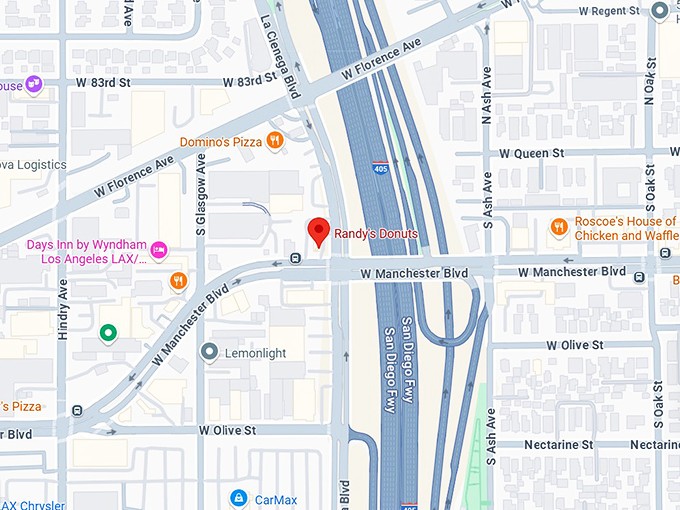 16. randy's donuts map