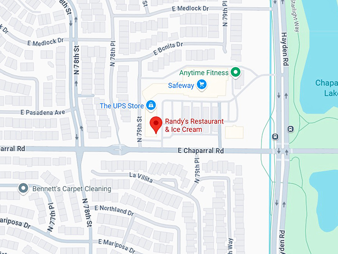 16. randy's restaurant & ice cream map