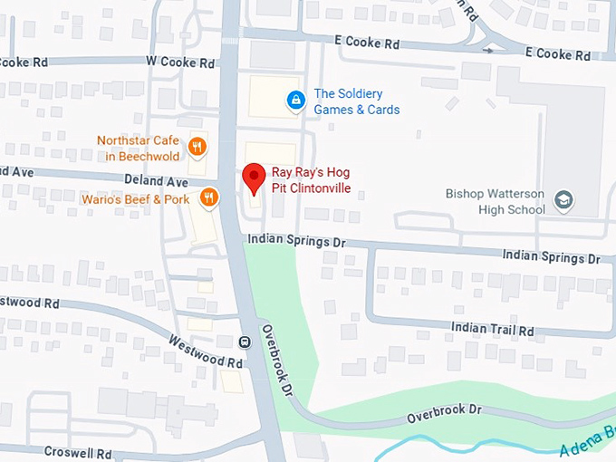 16. ray ray's hog pit clintonville map