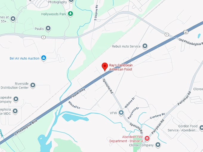 16. ray's caribbean american food map