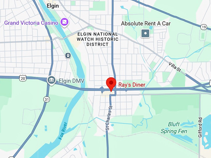 16. ray's diner map