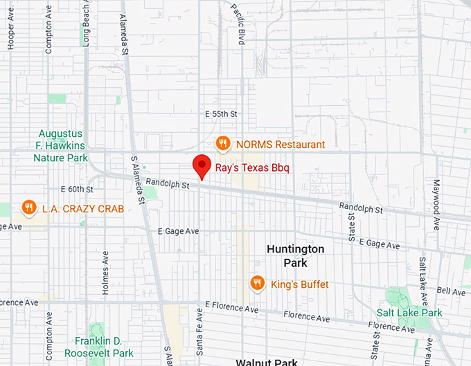 16. ray's texas bbq map