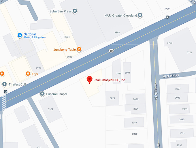 16. real smoq'ed bbq, inc. map