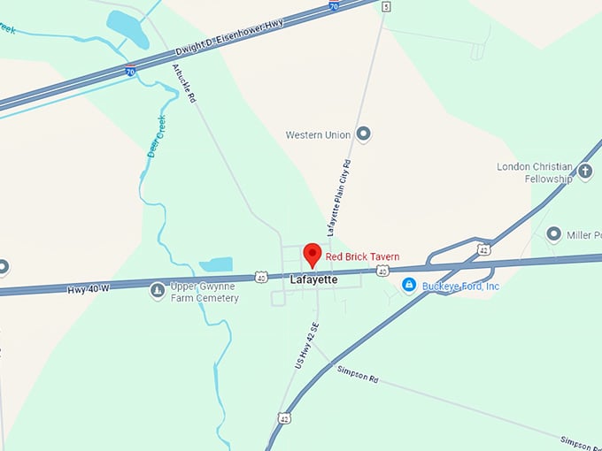 16. red brick tavern map