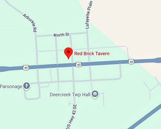 16. red brick tavern map