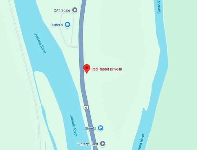 16. red rabbit drive in map