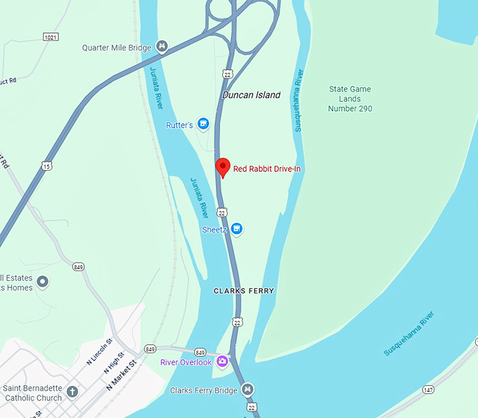 16. red rabbit drive in map