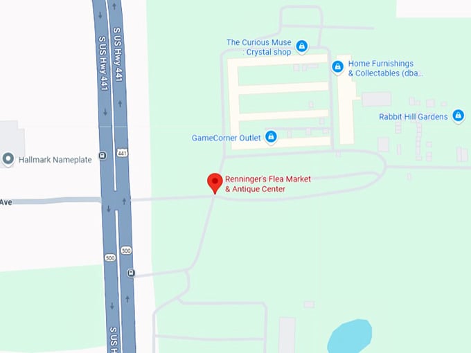 16. renninger's flea market & antique center mt dora map