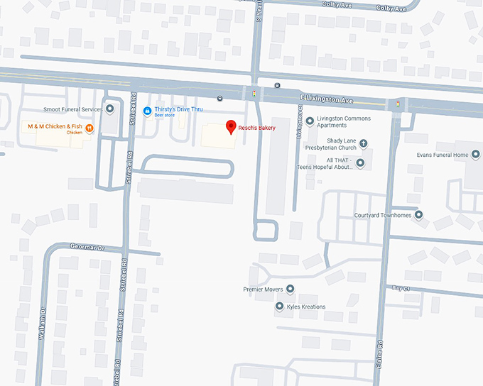 16. resch's bakery map