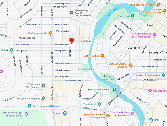 16. revival vintage map