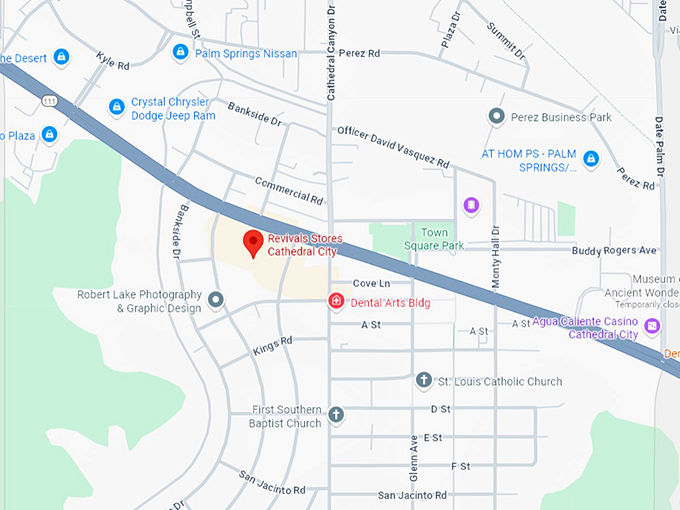 16. revivals stores cathedral city map