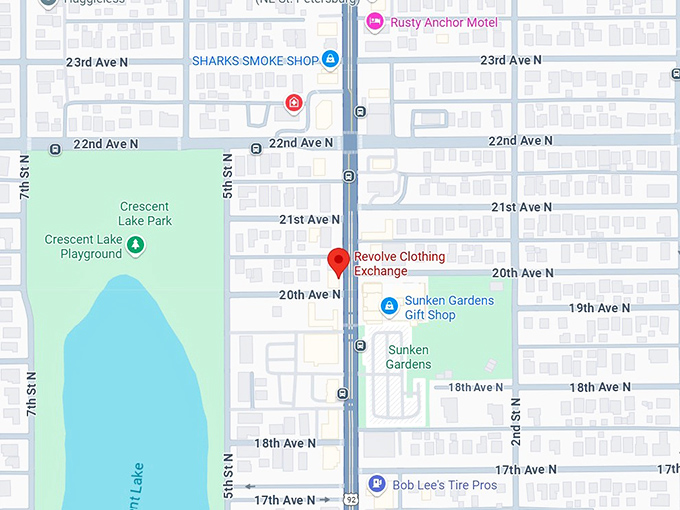 16. revolve st. pete map