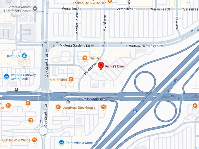 16. richie's diner map