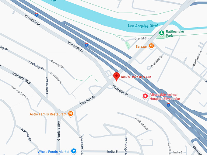 16. rick’s drive in & out map