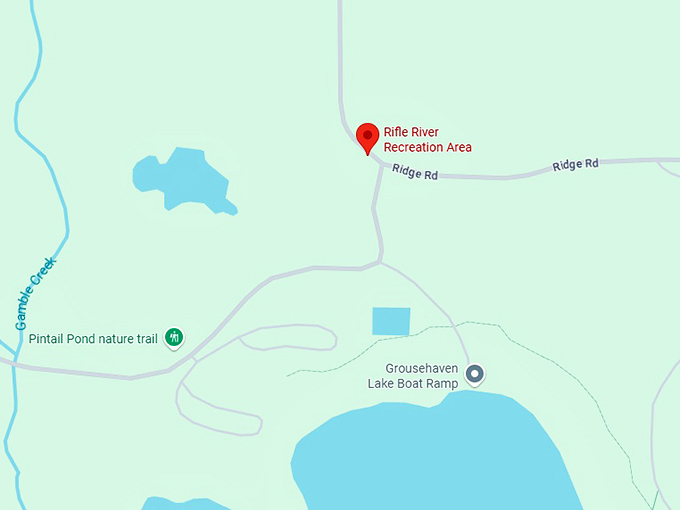 16. rifle river recreation area map