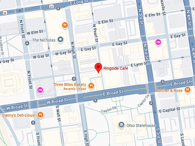 16. ringside café map