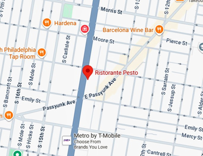 16. ristorante pesto map