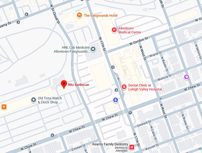 16. ritz barbecue map