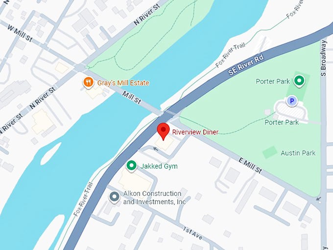 16. riverview diner map