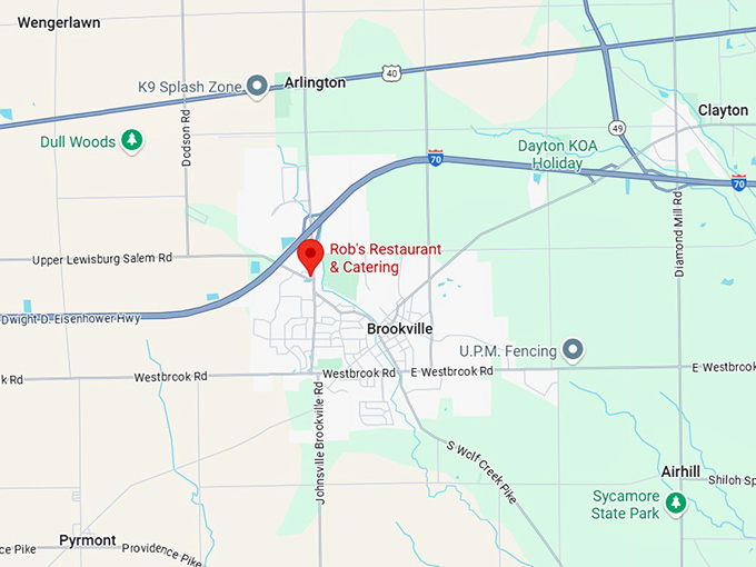 16. rob's restaurant & catering map