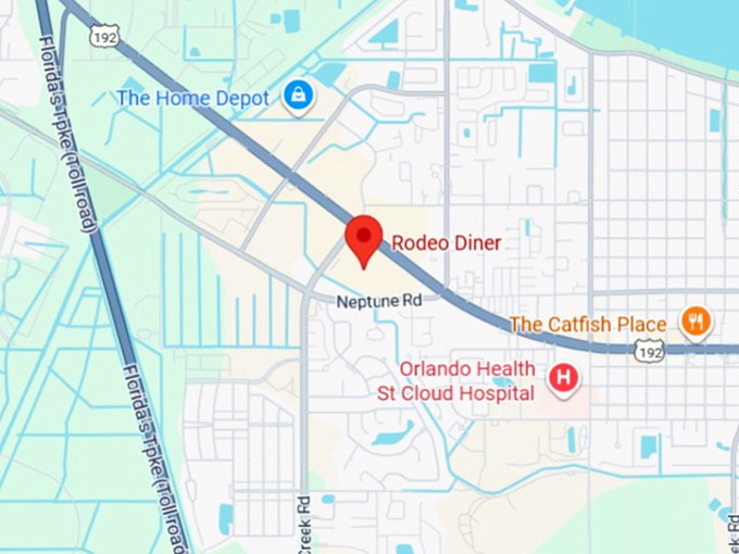 16. rodeo diner map