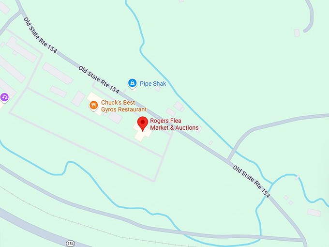 16. rogers flea market & auctions map