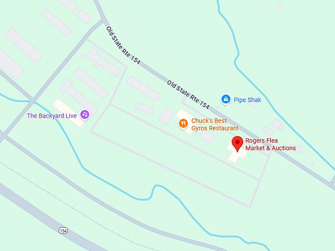 16. rogers flea market & auctions map