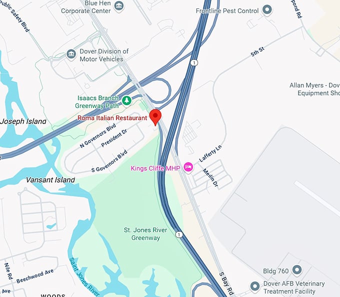 16. roma italian restaurant map