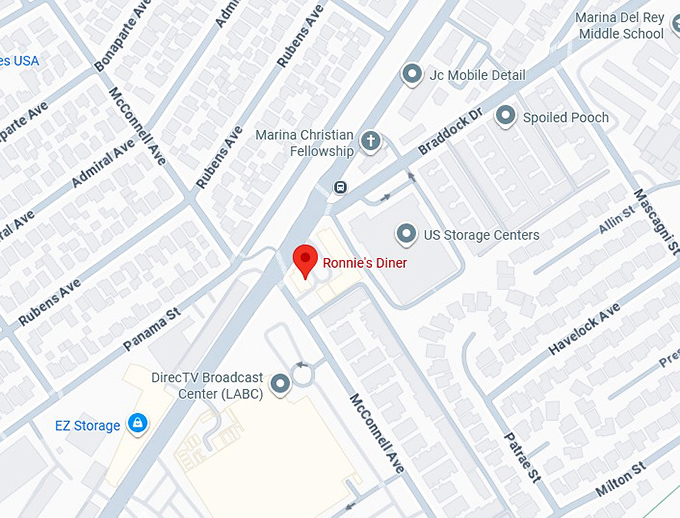 16. ronnie's diner map