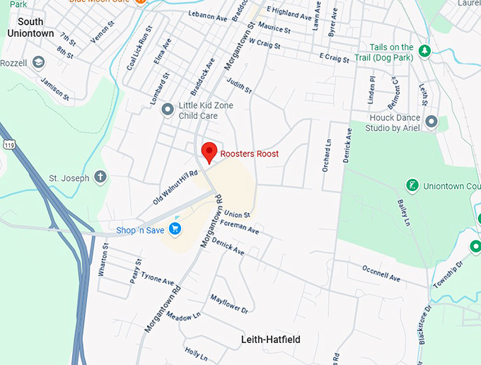 16. roosters roost map