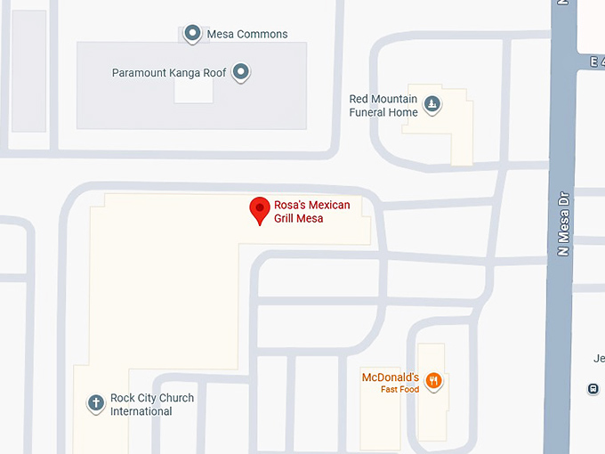 16. rosa's mexican grill mesa map