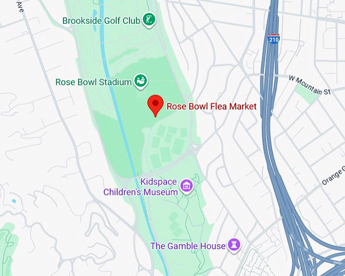16. rose bowl flea market map