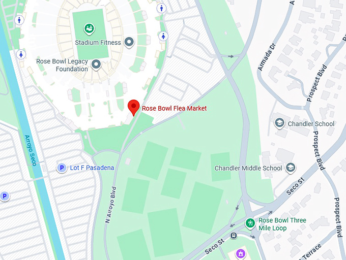 16. rose bowl flea market map