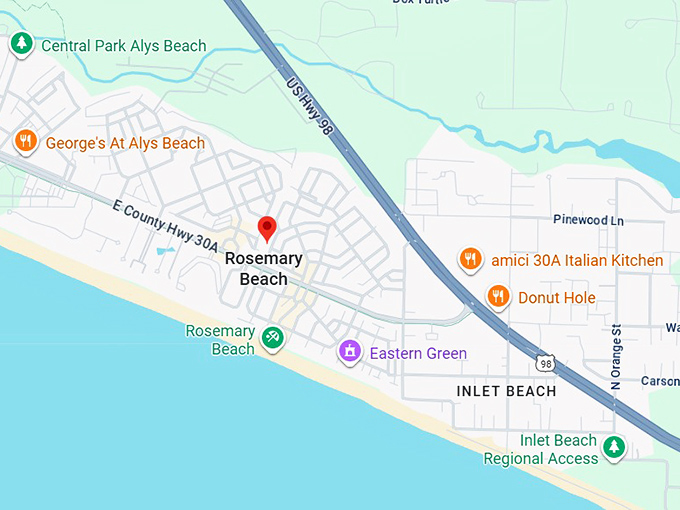 16. rosemary beach map