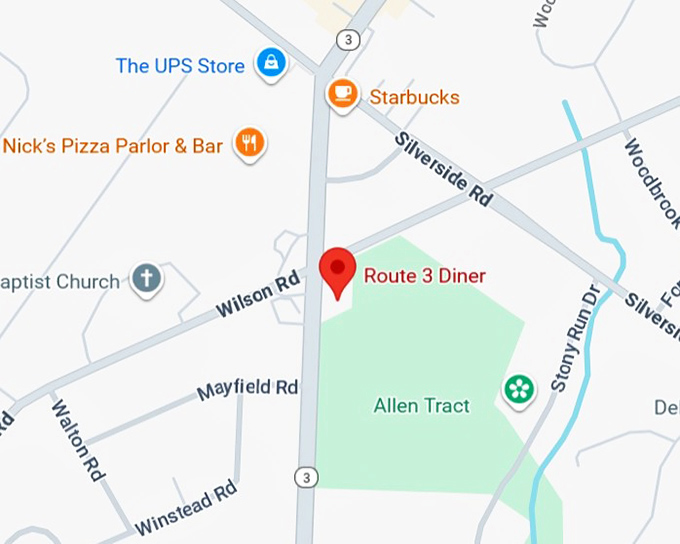 16. route 3 diner map