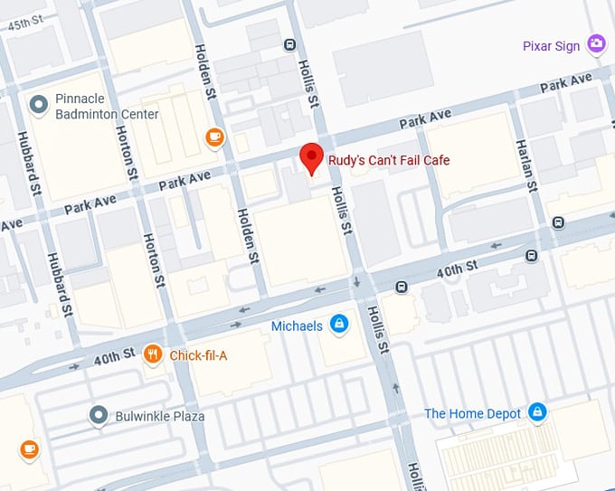 16. rudy's can't fail cafe map