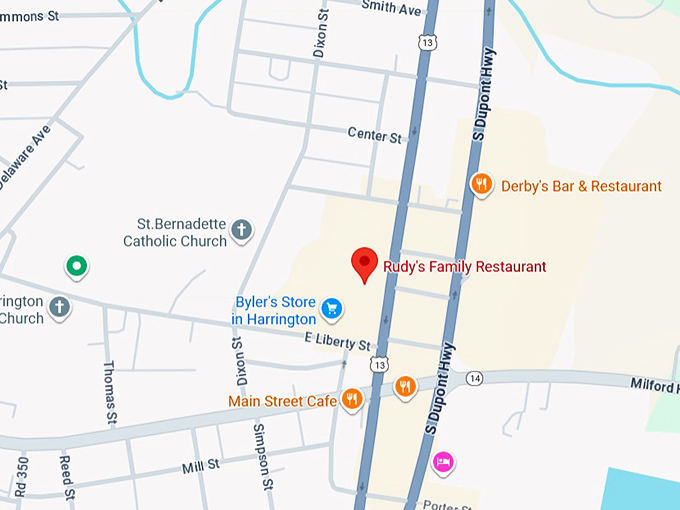 16. rudy's family restaurant map