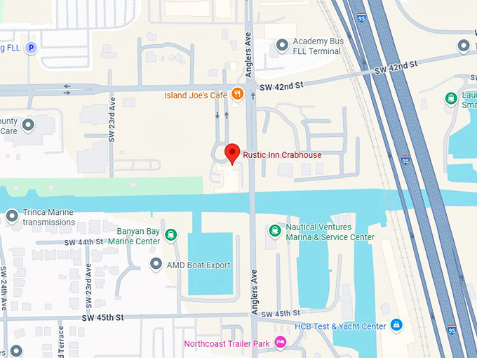 rustic inn crabhouse map