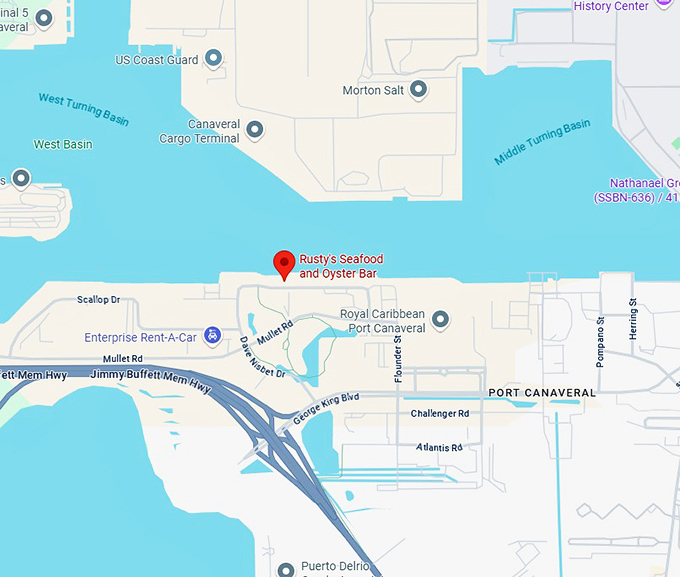 16. rusty's seafood and oyster bar map