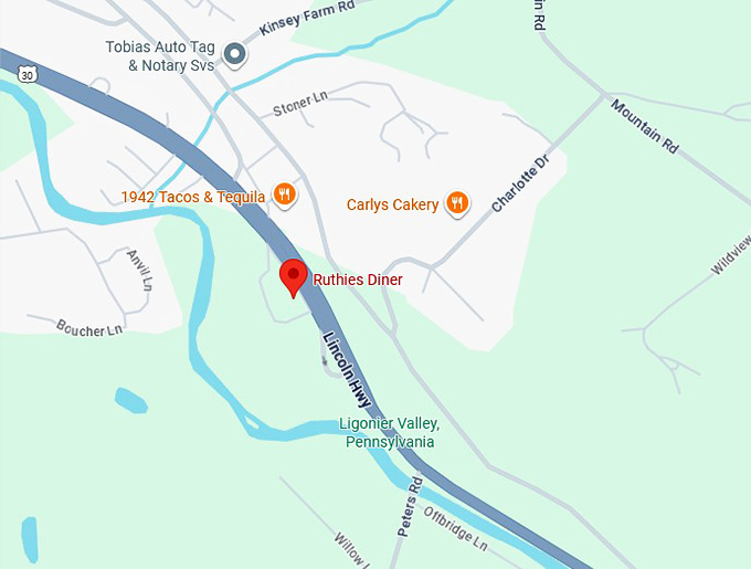 16. ruthies diner map