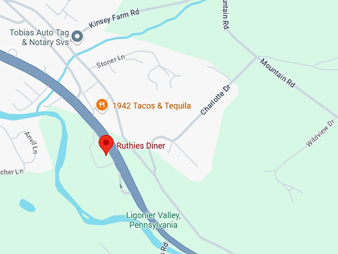 16. ruthie&rsquo;s diner (rt 30) map
