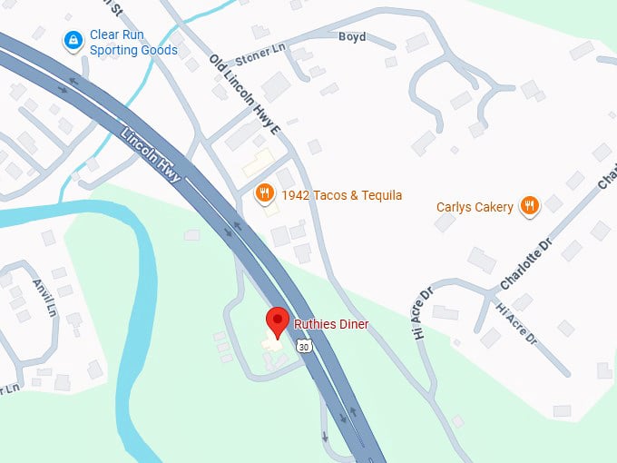 16. ruthies diner map