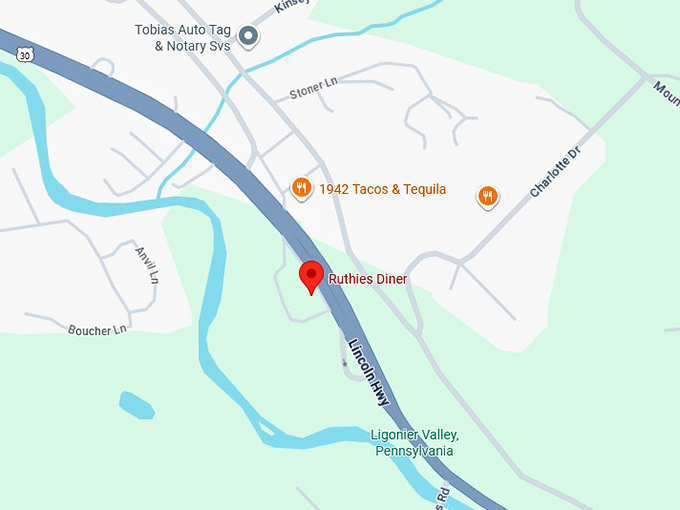 16. ruthies diner map